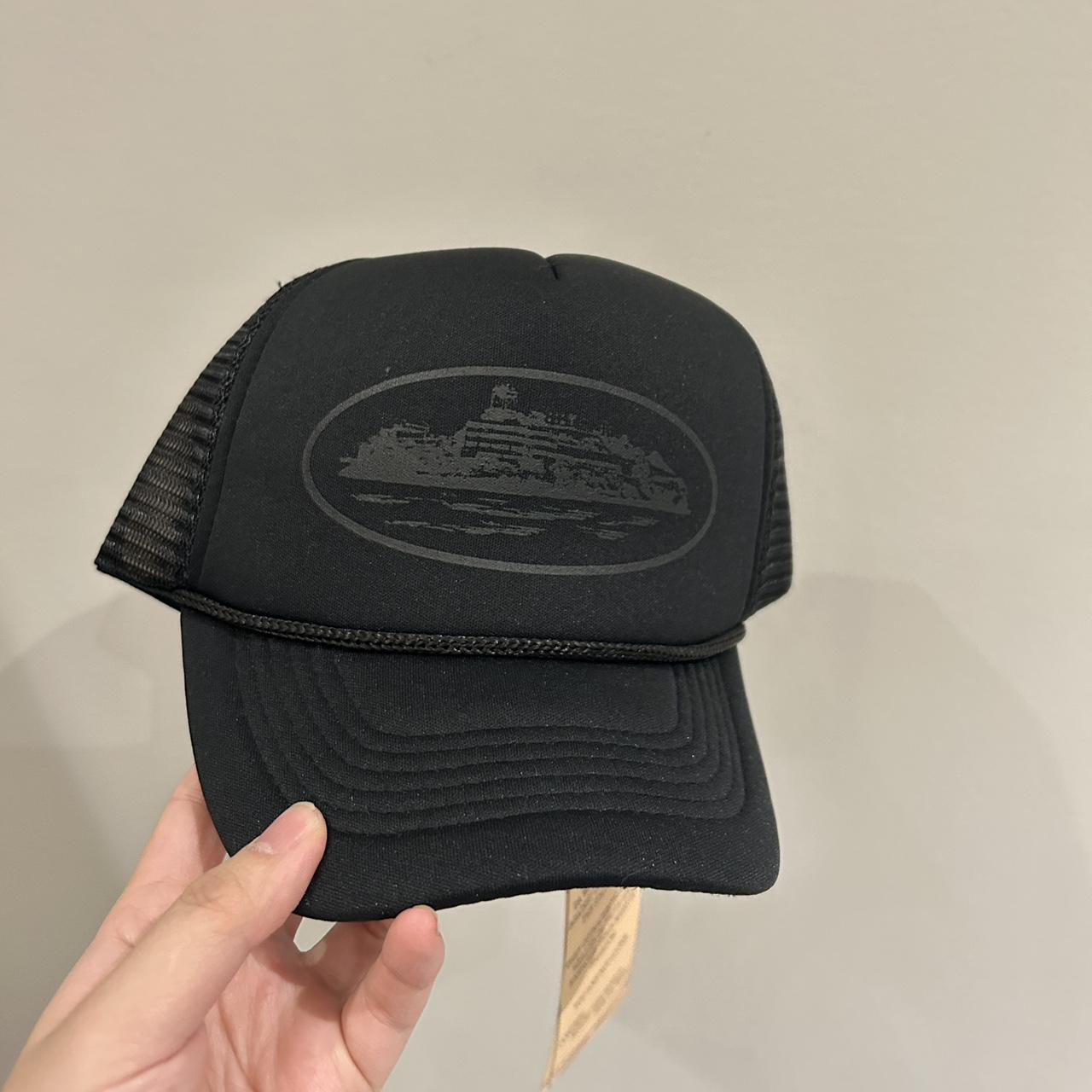 Corteiz Triple black Alcatraz trucker cap CRTZ $90... - Depop