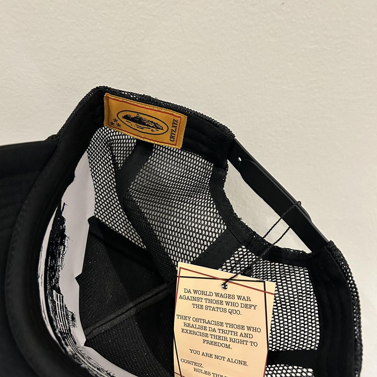 Corteiz Triple black Alcatraz trucker cap CRTZ $90... - Depop