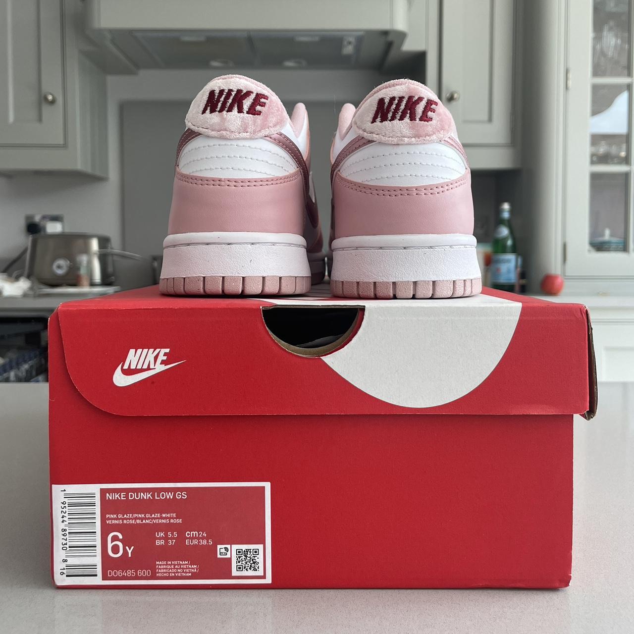 Pink velvet dunk low gs UK5.5 UK5.5 100% authentic... - Depop