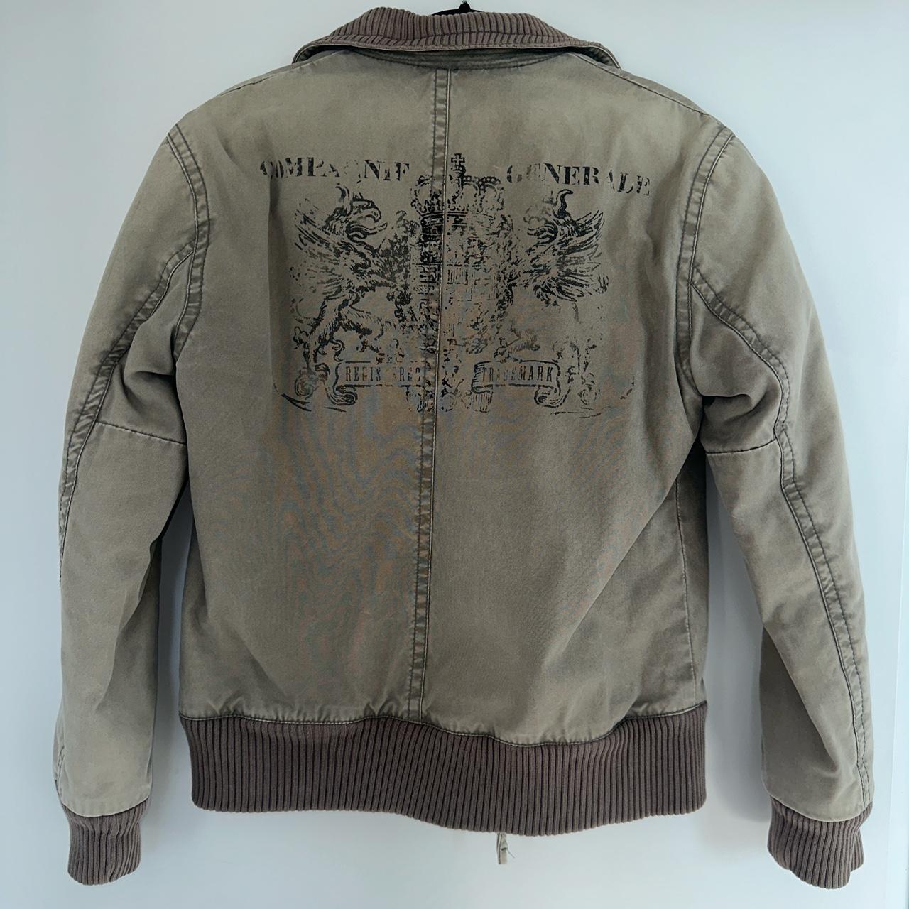 XS Early 2000’s Y2k Army Green Jacket -fits snug but... - Depop