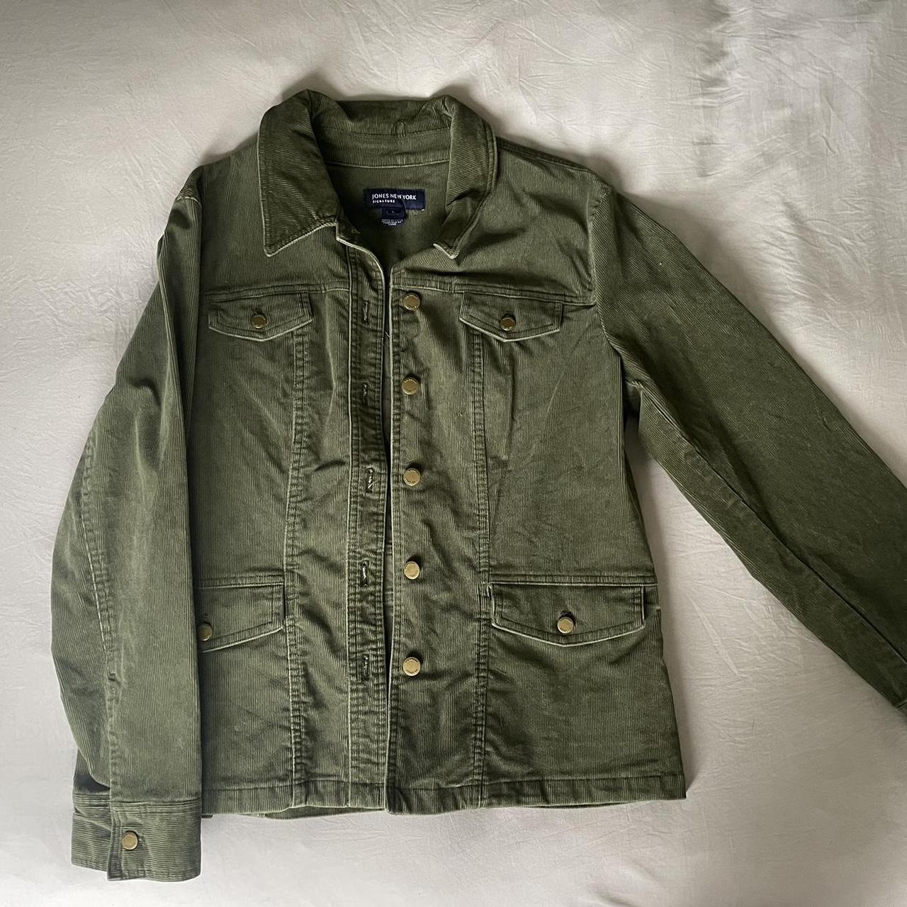 gorg forest green corduroy jacket - perfect for... - Depop