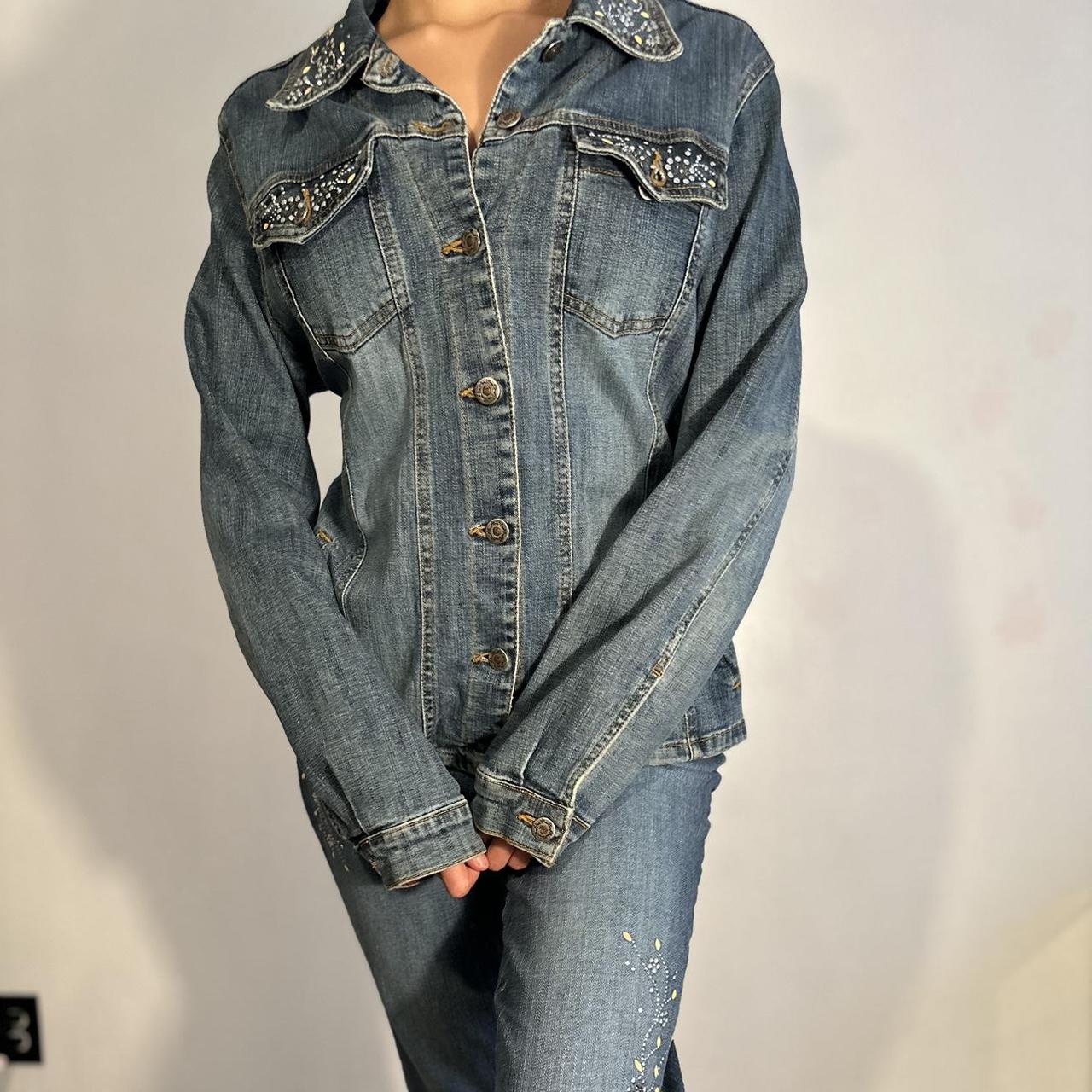 MATCHING DENIM SET amazing condition all gems... - Depop