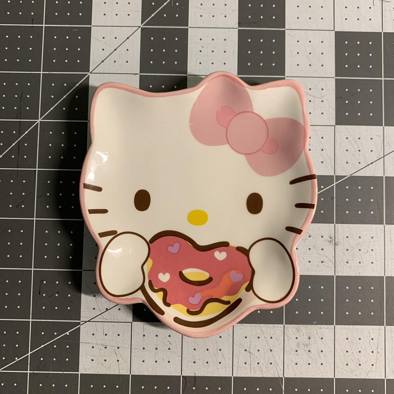 Hello kitty w/ doughnut ceramic trinket plate Brand... - Depop