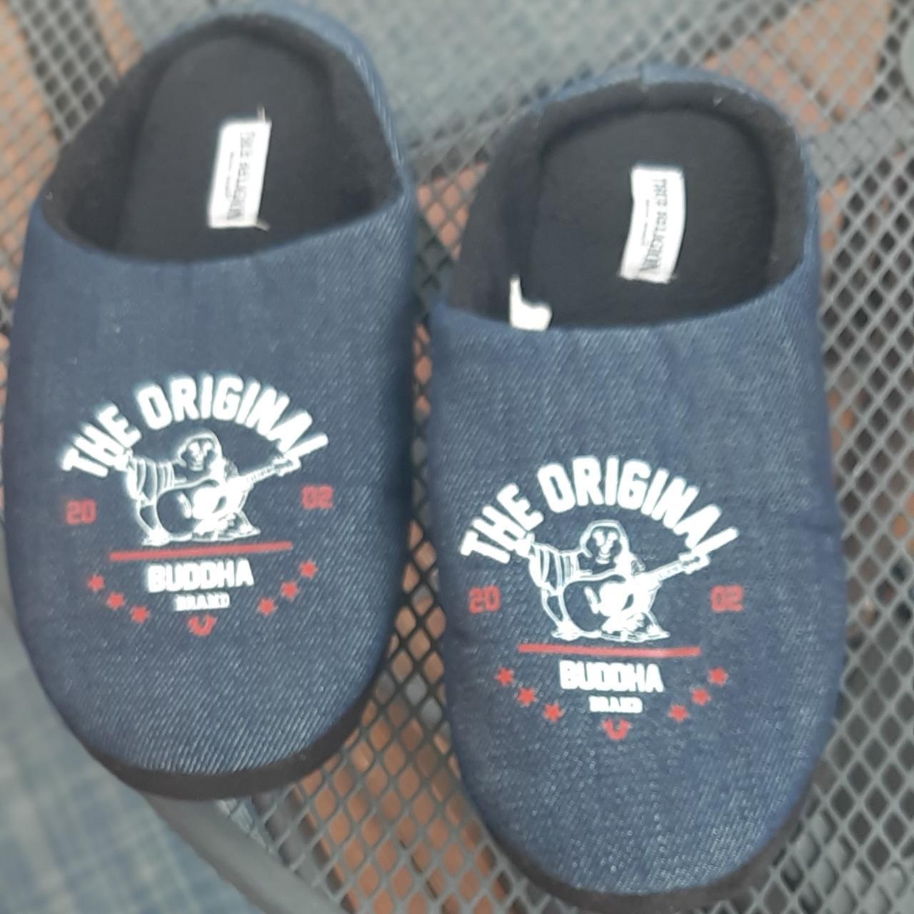 True Religion Slippers Size 11-12 Slip On Hard... | Depop