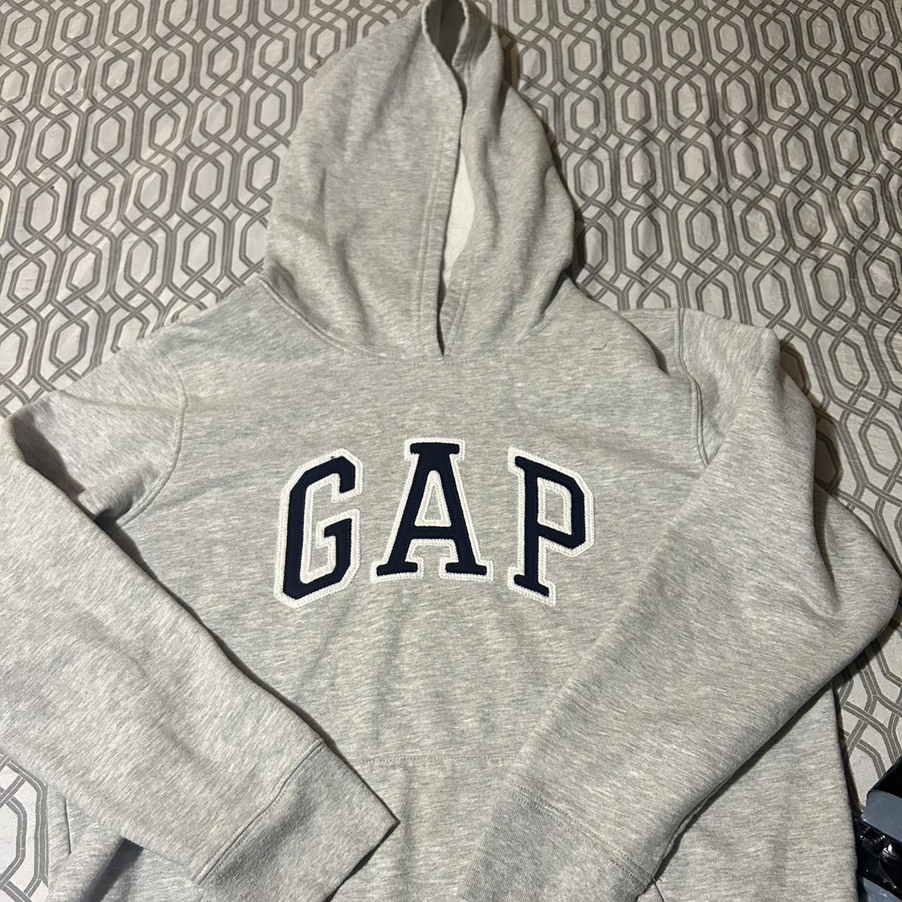 Grey Gap hoodie #hoodie size medium in perfect... - Depop