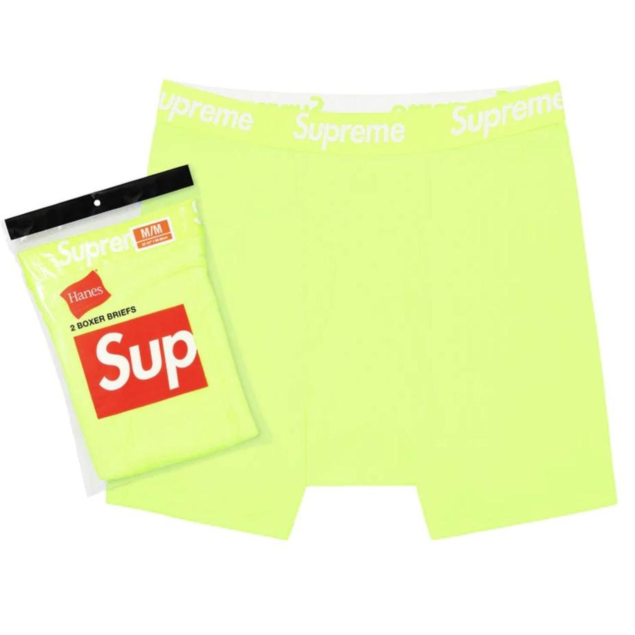 Brand new Supreme yellow boxer underwear Multiple... - Depop