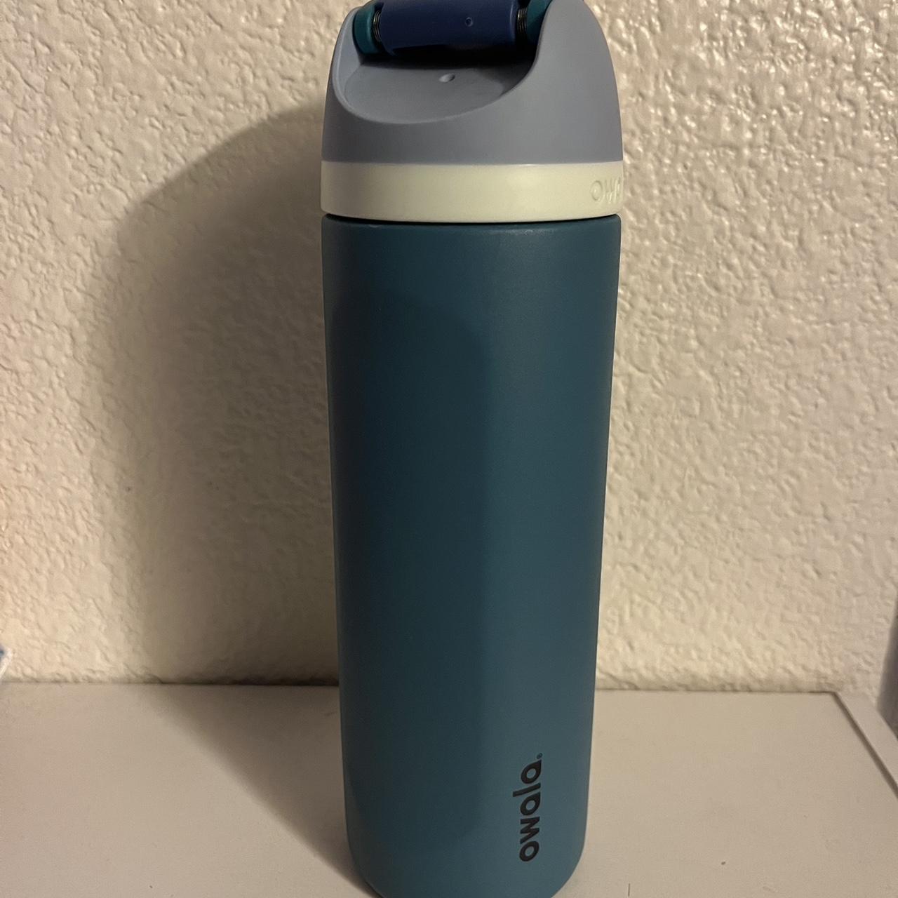 blue owala water bottle (missing straw) - Depop