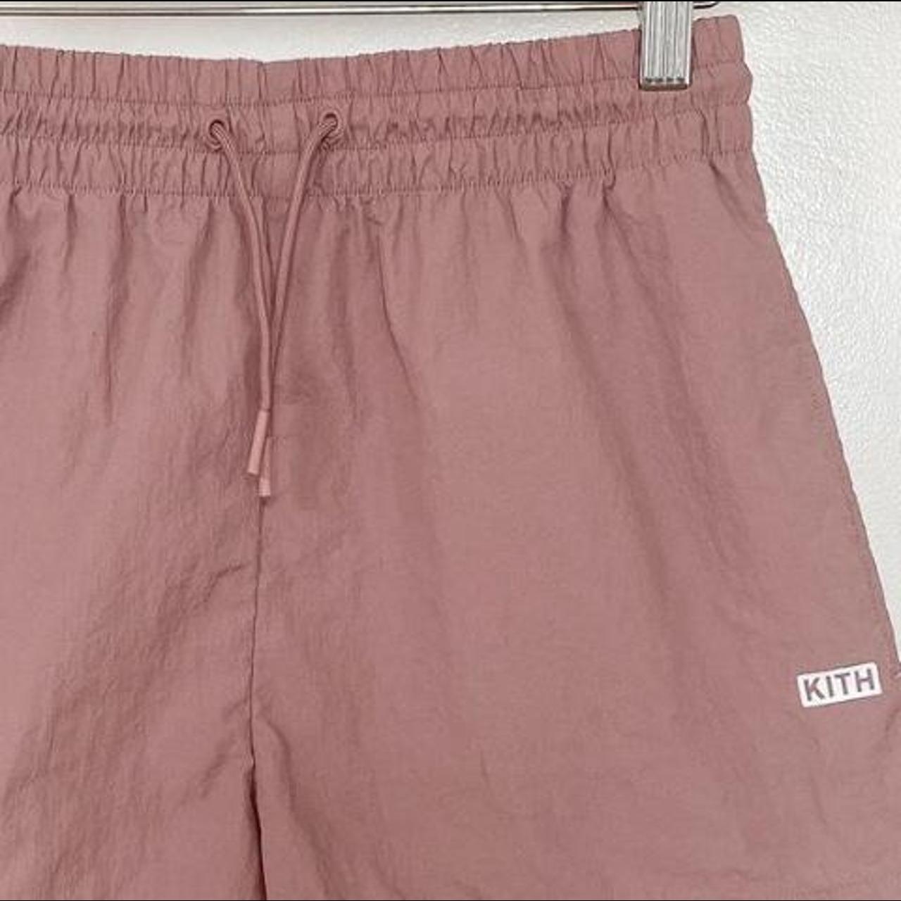 kith erika dusty mauve nylon shorts. Size XS-S.... - Depop