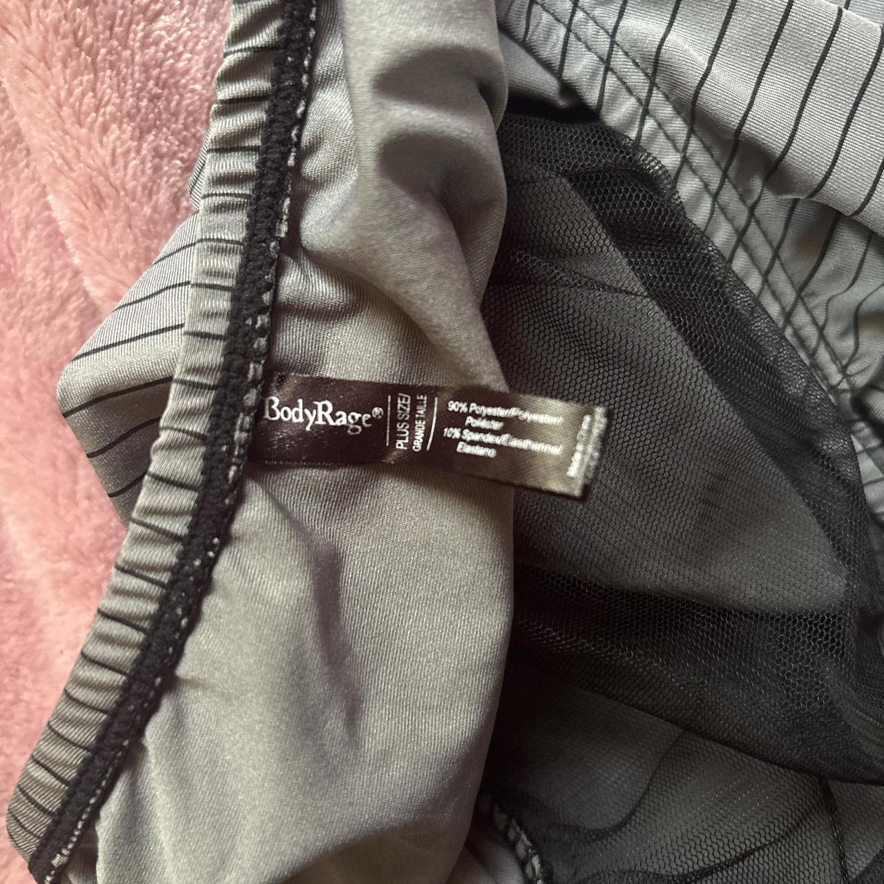 Spencer's Body Rage Mini-Skirt! Grey and black... | Depop