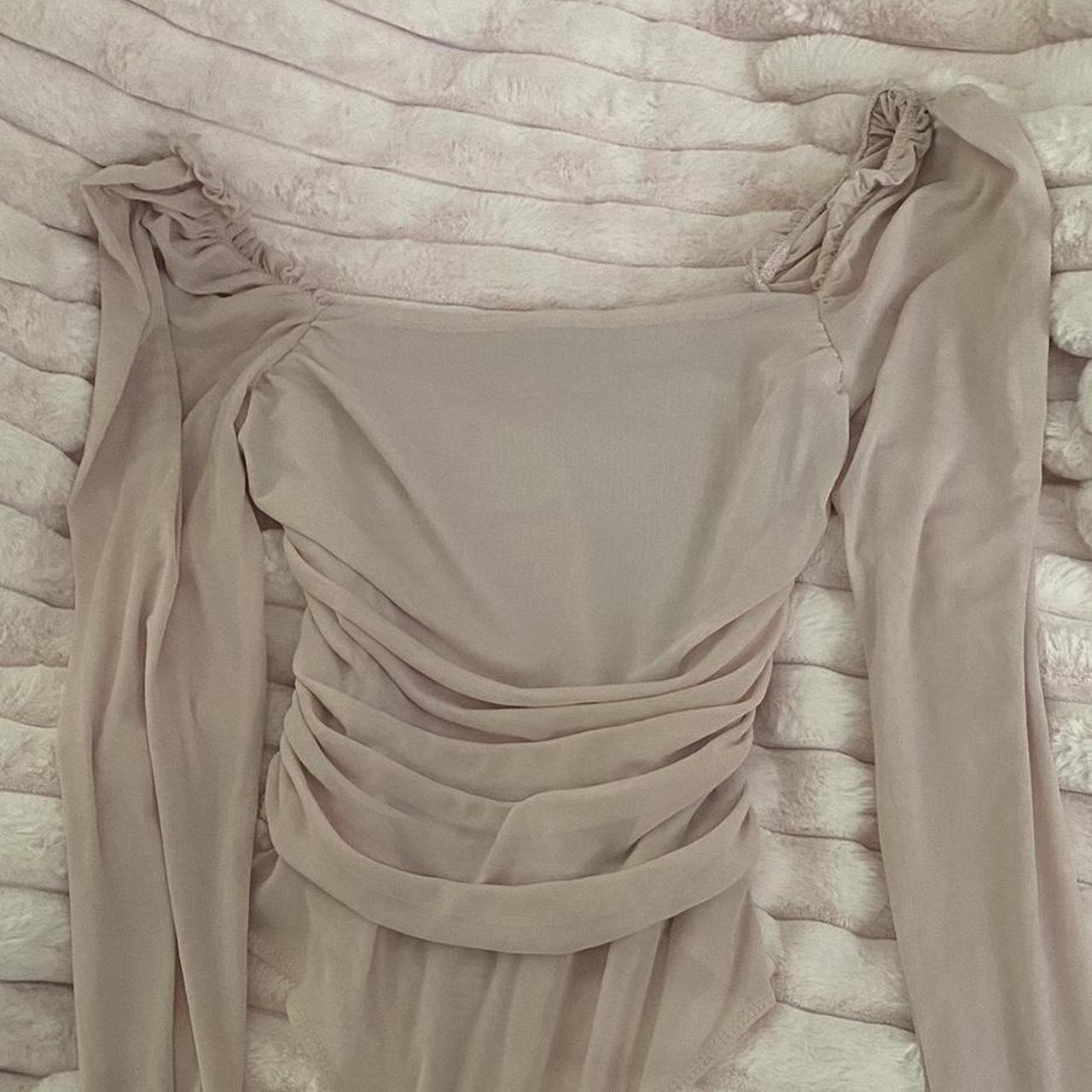 light pinky mauve body suit - Depop