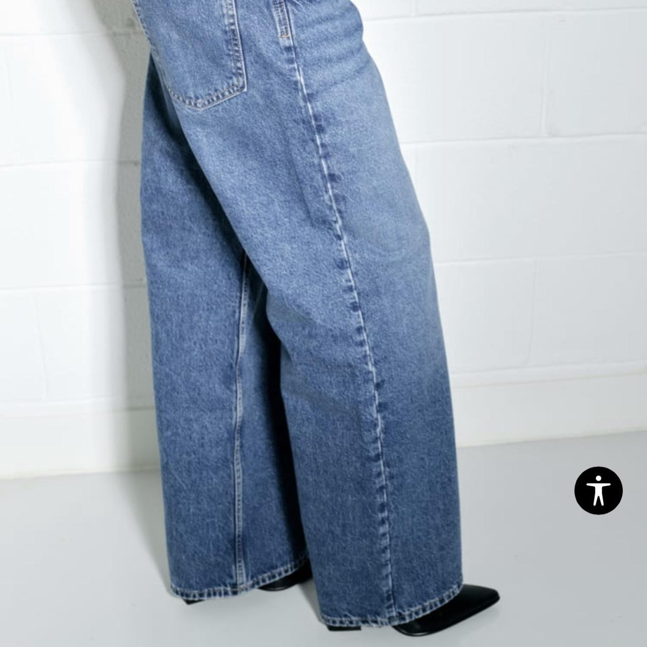 Sara Wide Leg Dark Wash Jeans. Perfect Condition... - Depop