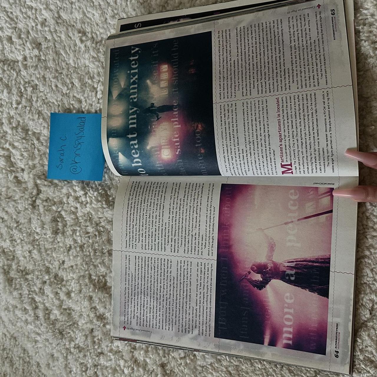 Melanie Martinez AP Magazine - pink and white #alt... | Depop