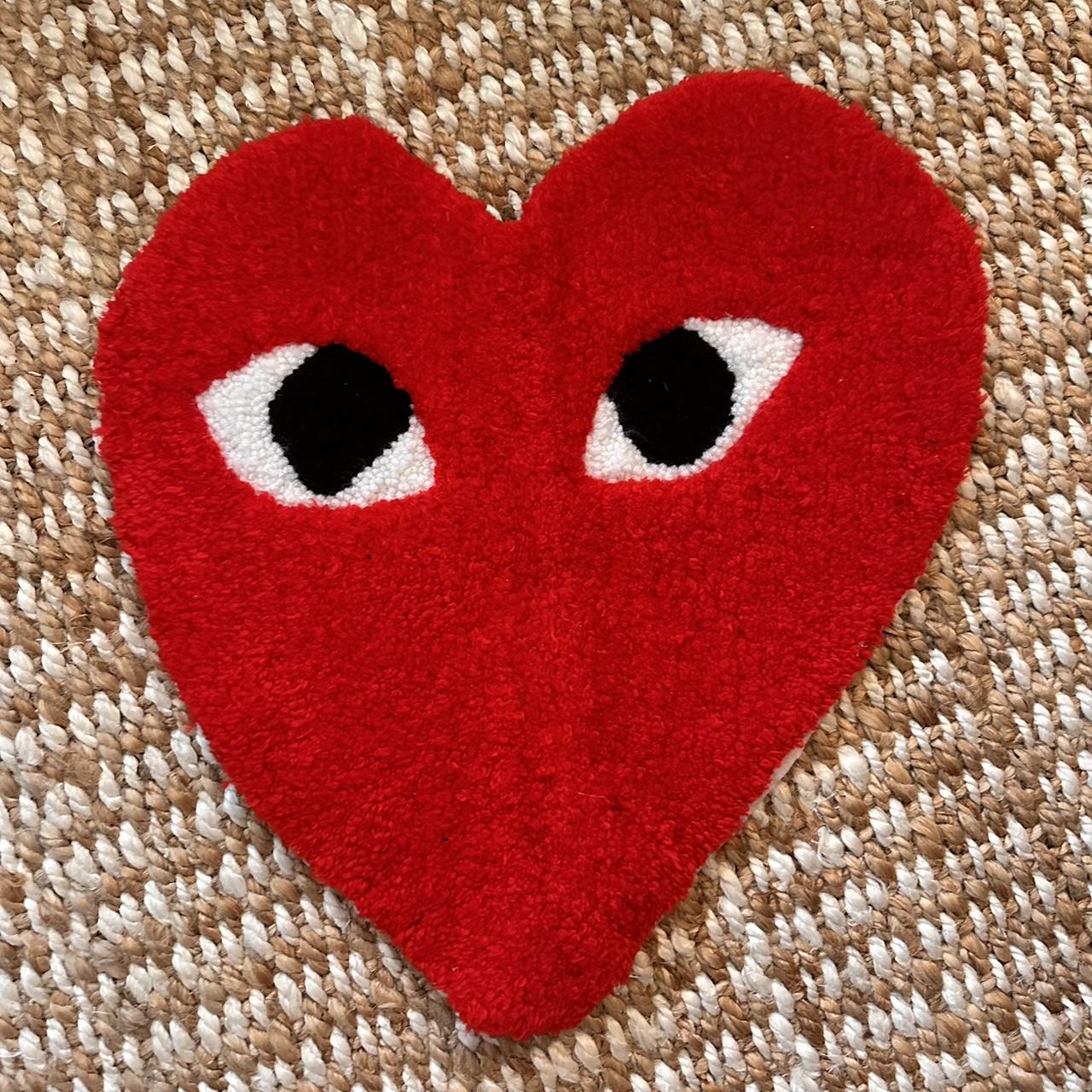 Comme Des Garçons (CDG) Heart Rug | Depop