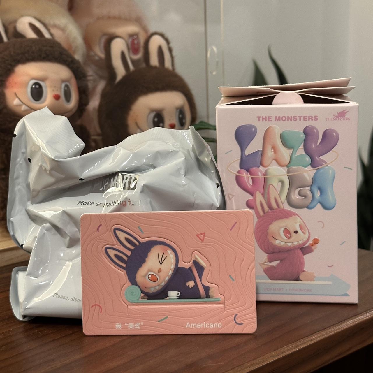 Labubu Lazy Yoga - Americano Box opened Packaging... | Depop