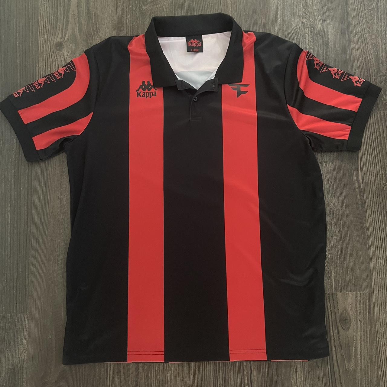 Faze Clan x Kappa collab Striped Polo. #faze... - Depop