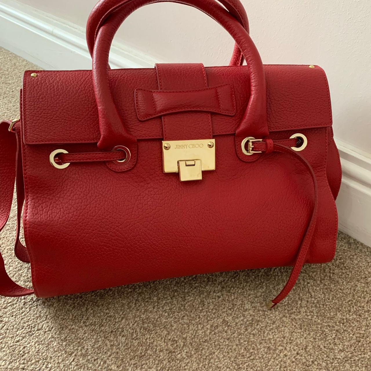 Jimmy Choo Women's Red Bag | Depop