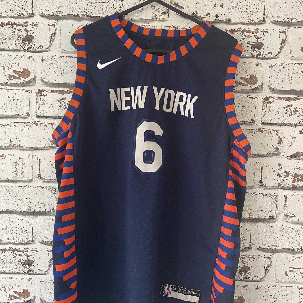 Authentic Nike New York Knicks Kristaps Porzingis #6... - Depop