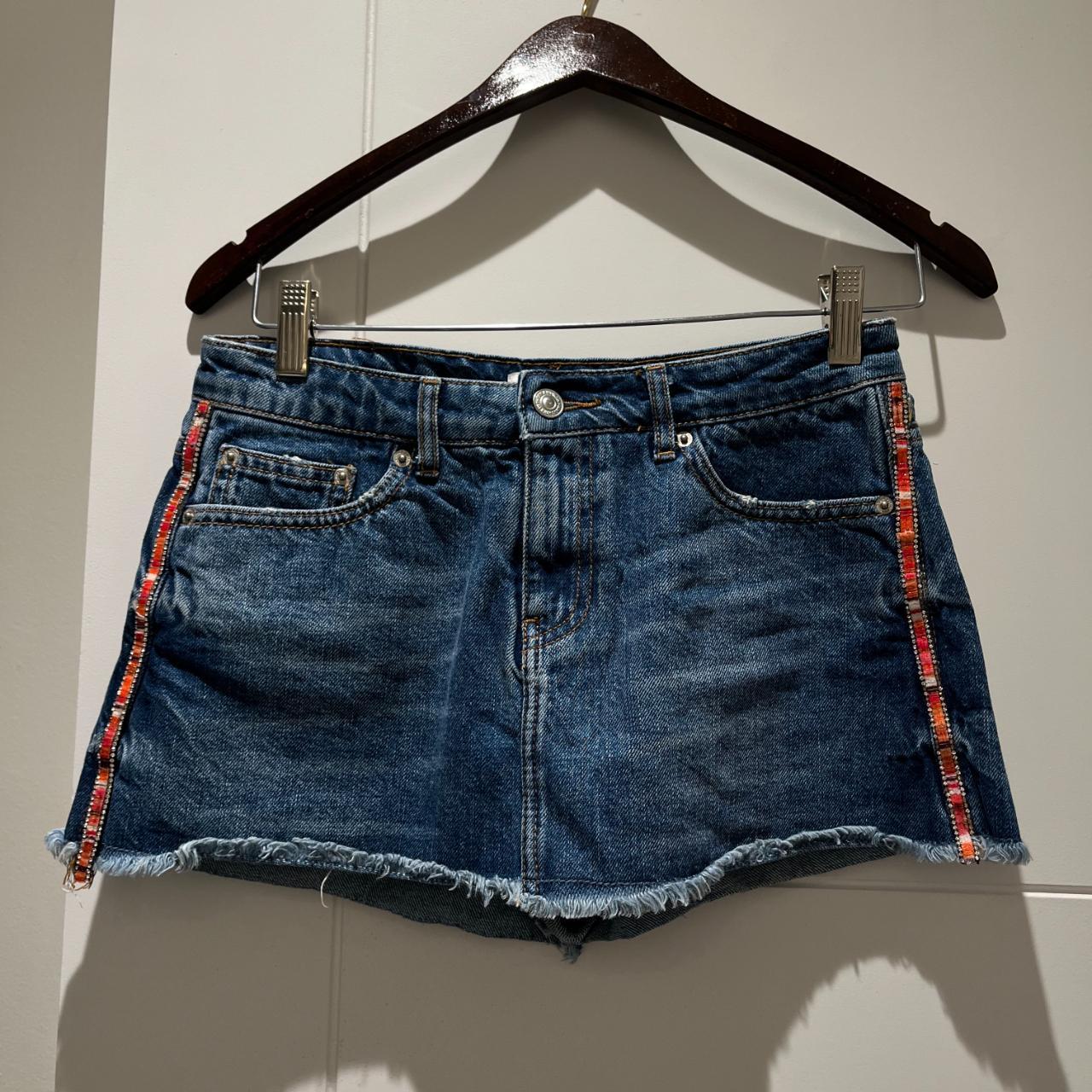 Zara Embellished Skort - Gently Used - Size 2 - Depop