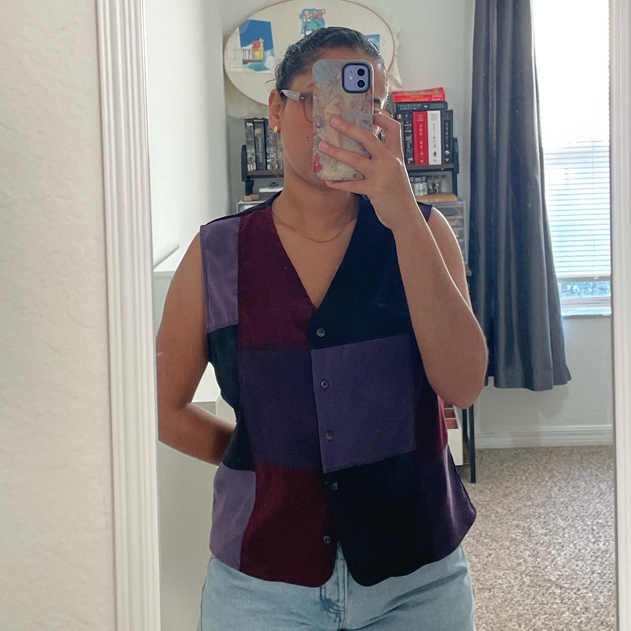 White Stag Vintage Patchwork Vest Can fit sizes S-L... - Depop