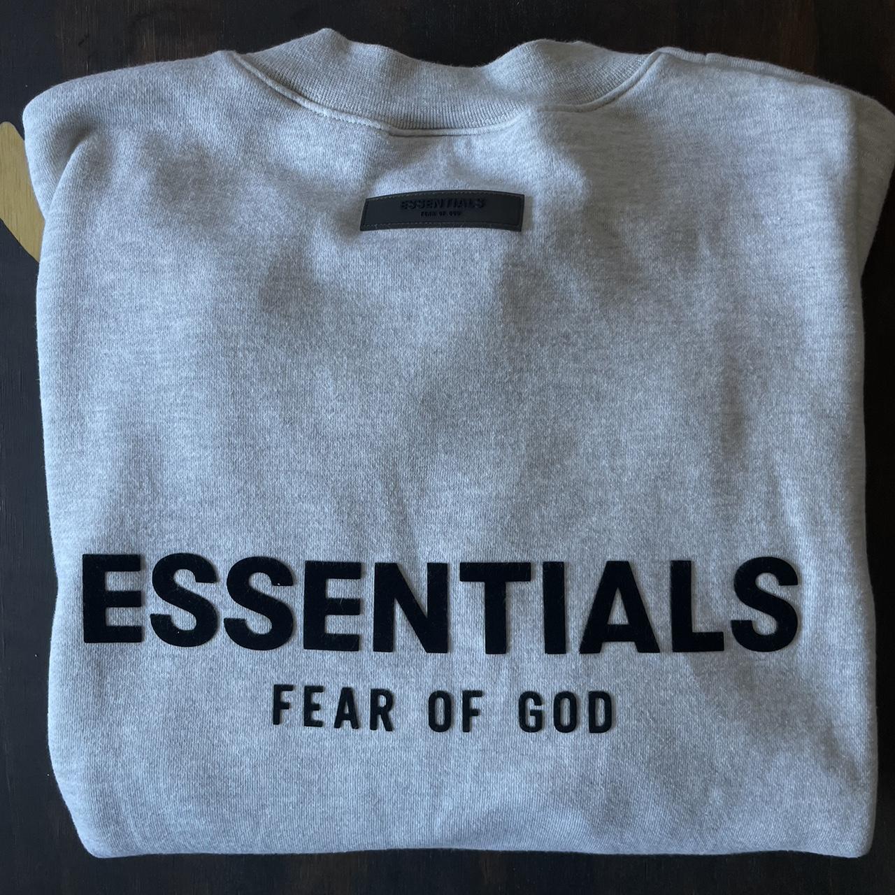 Essentials Men’s sweater “Fear of God” on the back... - Depop