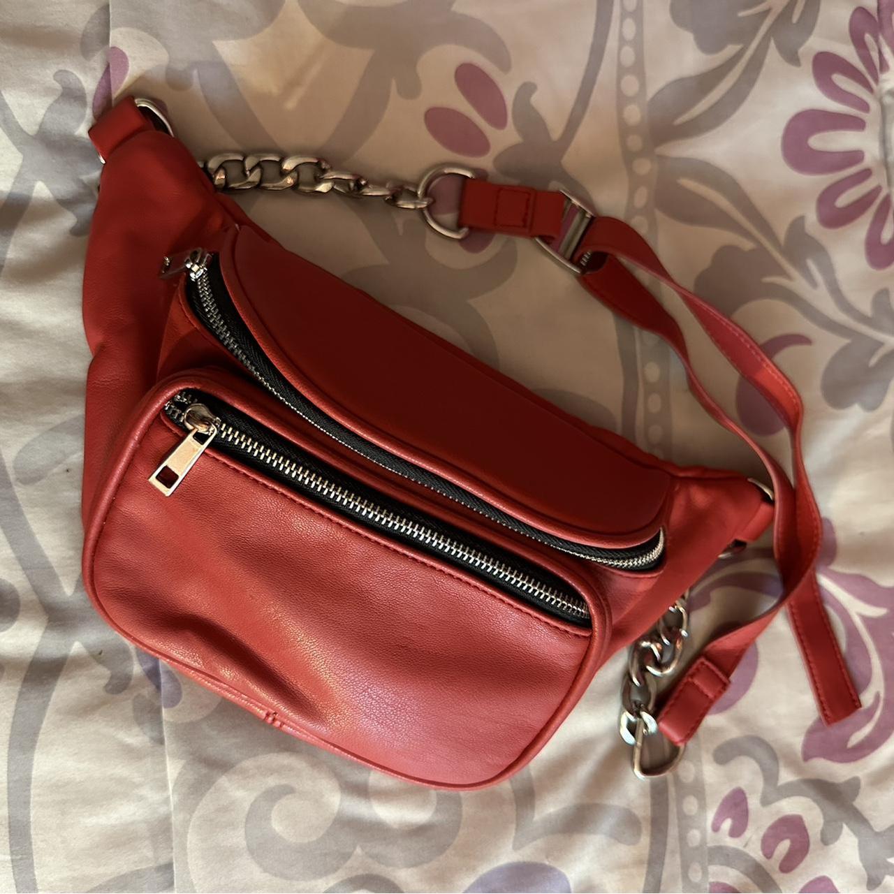 red fannypack - Depop
