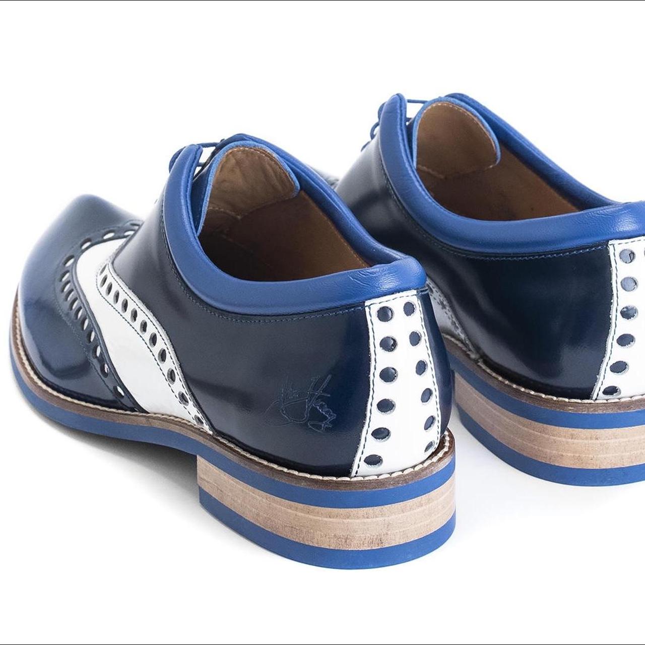 Brand: Fluevog Shoes - Designer Shoes Blue and white... - Depop