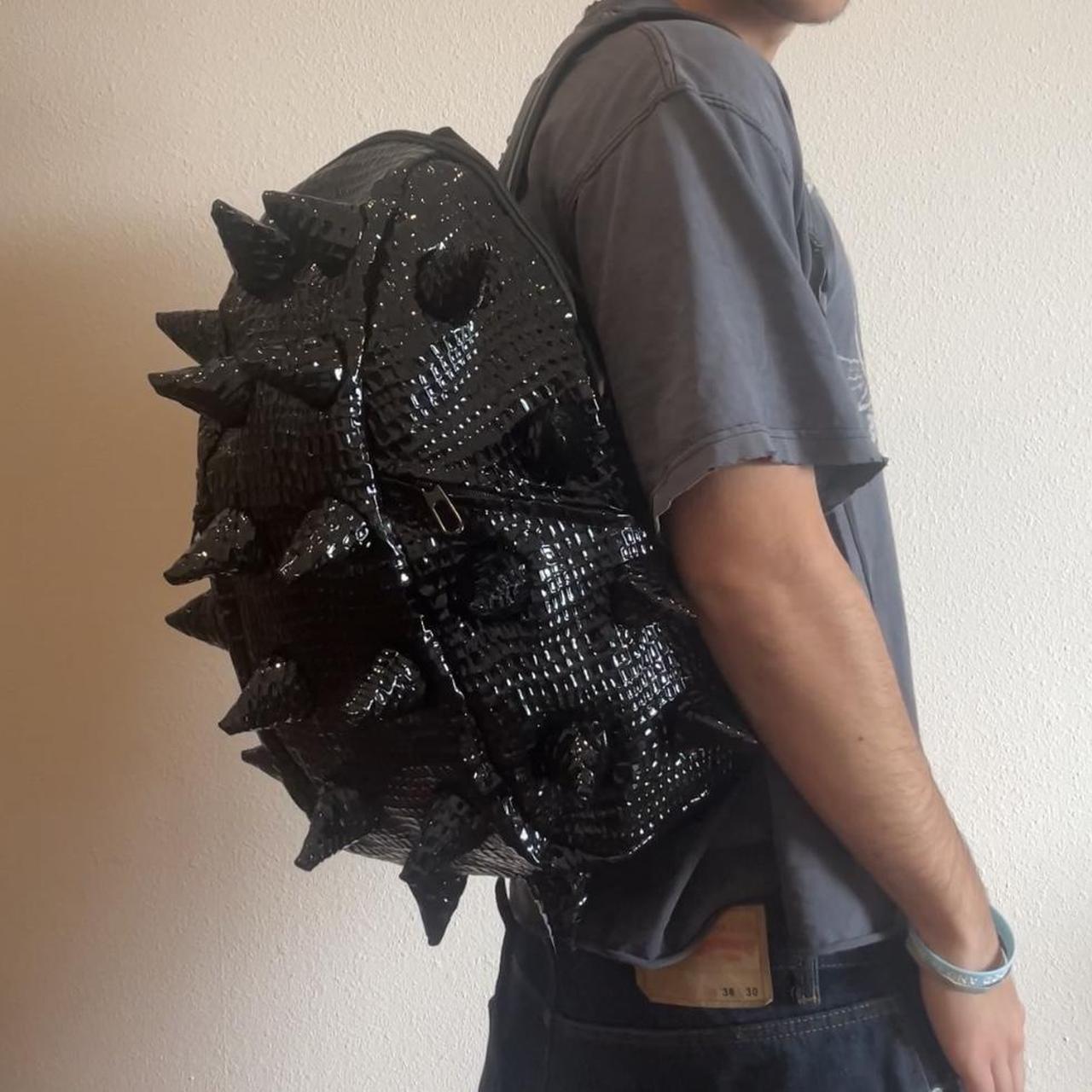 2000s grunge punk spike backpack☠️‼️ -Sick spike... | Depop