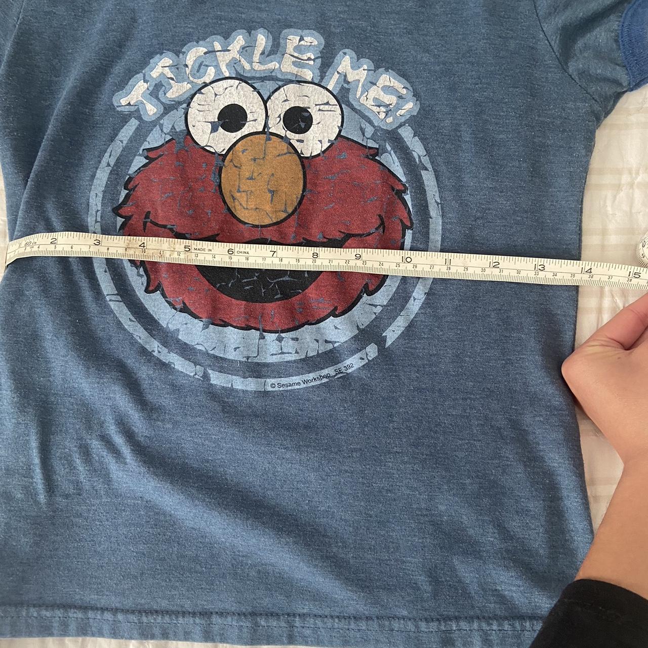 Vintage y2k Elmo Baby tee ringer tee style... - Depop
