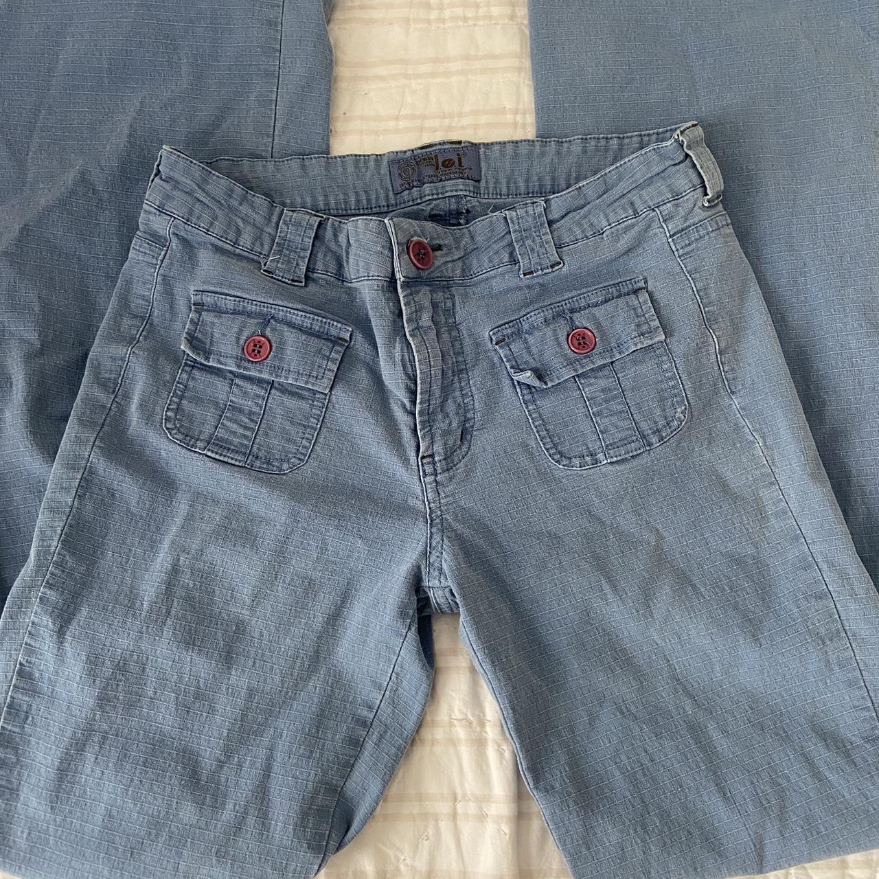 Vintage 90s mid rise Lei pants Flat waist... - Depop