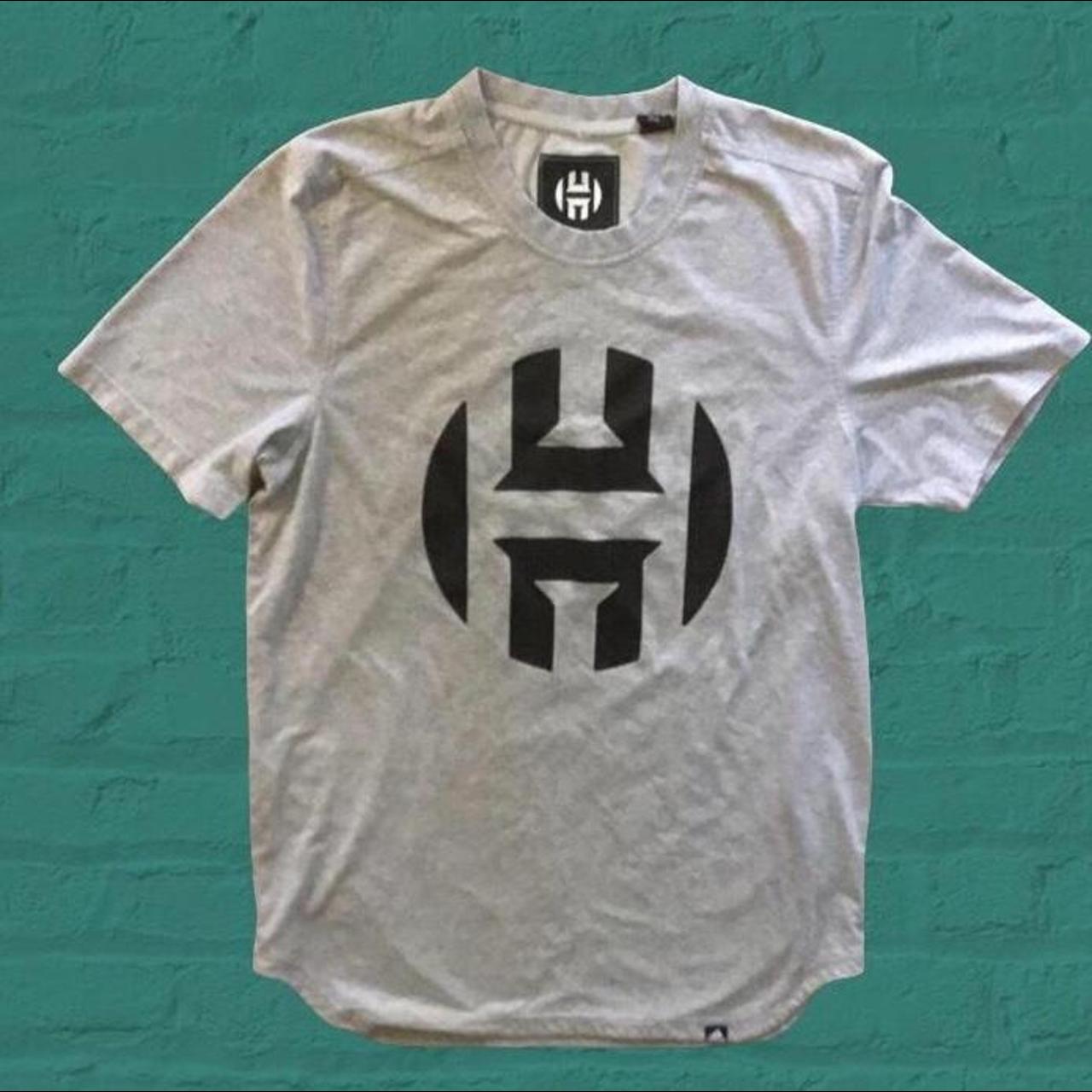 Adidas James Harden Logo Basketball T Shirt Size... - Depop