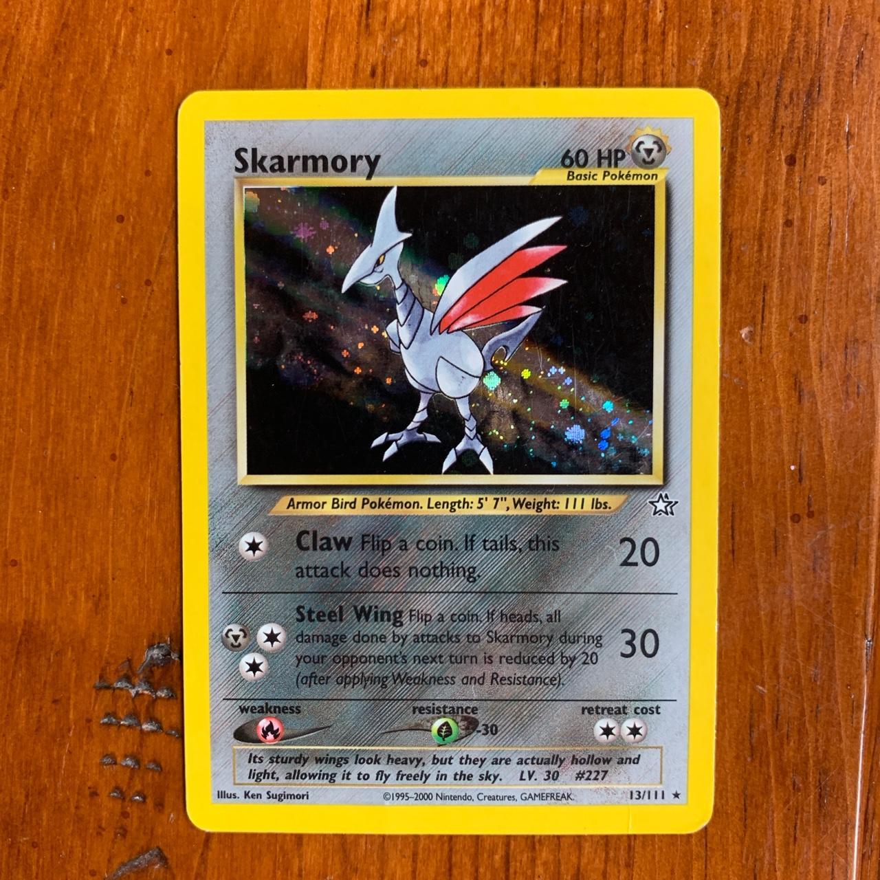 Skarmory Pokémon card 13/111 2000 holographic... - Depop