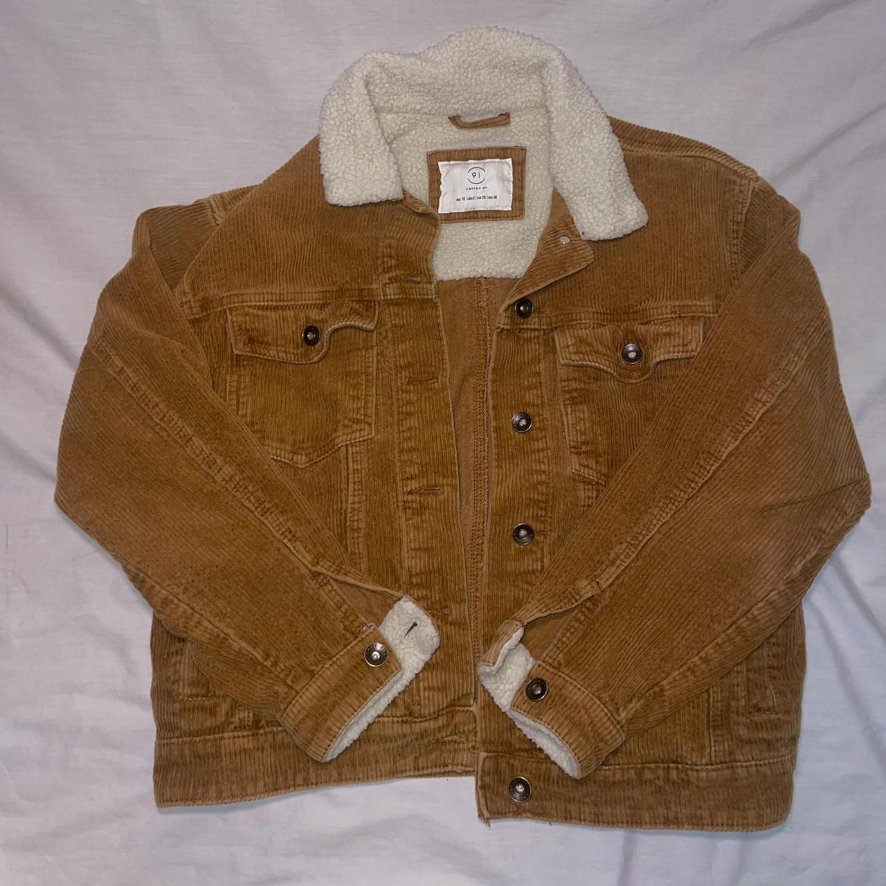 thick wooly vintage hippie like brown multipocketed... - Depop