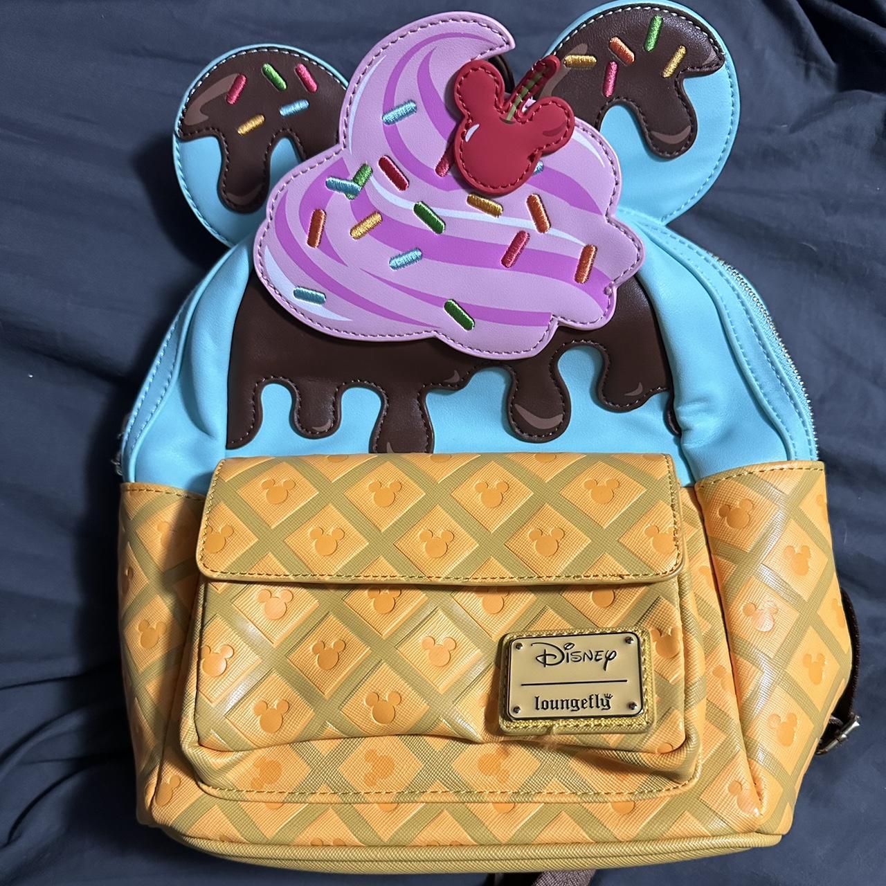 Disney Loungefly Mickey Mouse ice cream sundae... - Depop
