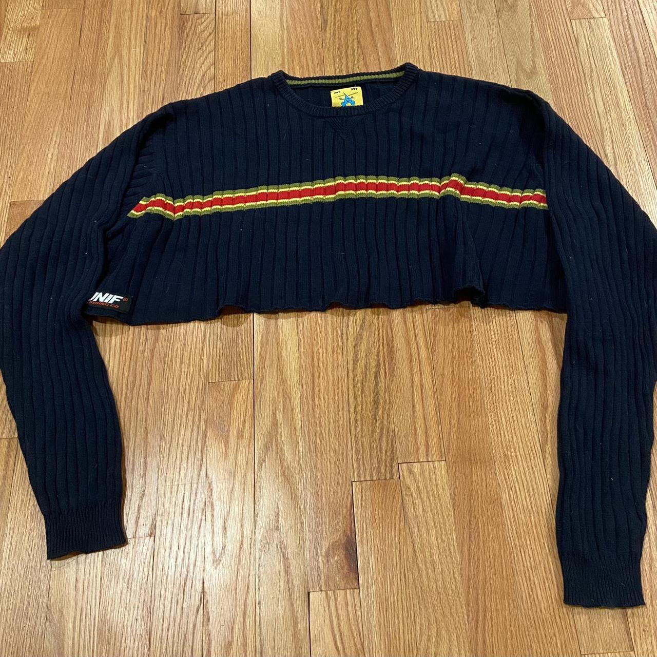 Navy Unif sweater, great for layering 31’’ across... - Depop