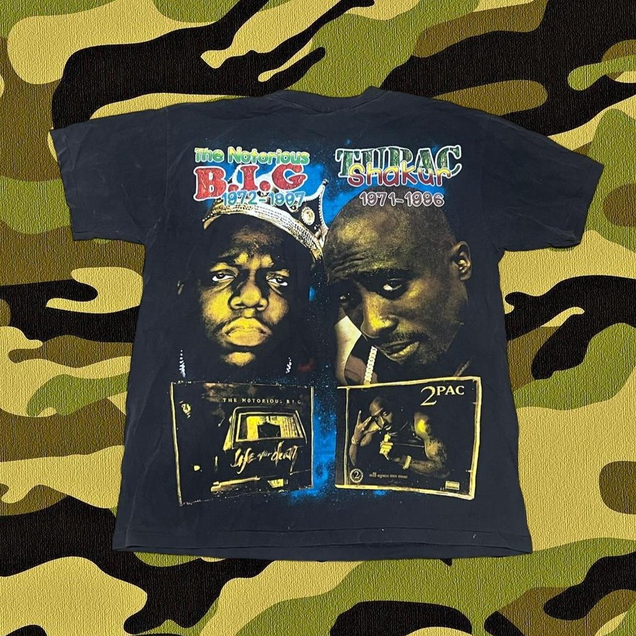 Tupac & Biggie Rap Tee - Size L (fits better on a... - Depop