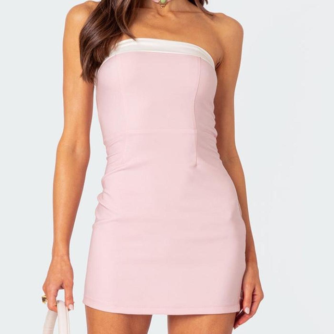 EDIKTED - edikted pink fold over dress. brand new... - Depop