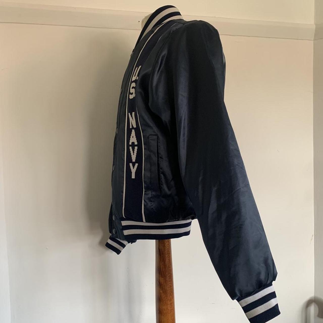 Vintage 1980s US Navy Satin Jacket USA Here we have... - Depop