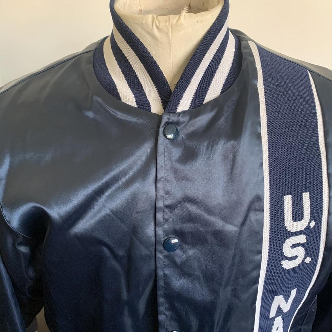 Vintage 1980s US Navy Satin Jacket USA Here we have... - Depop