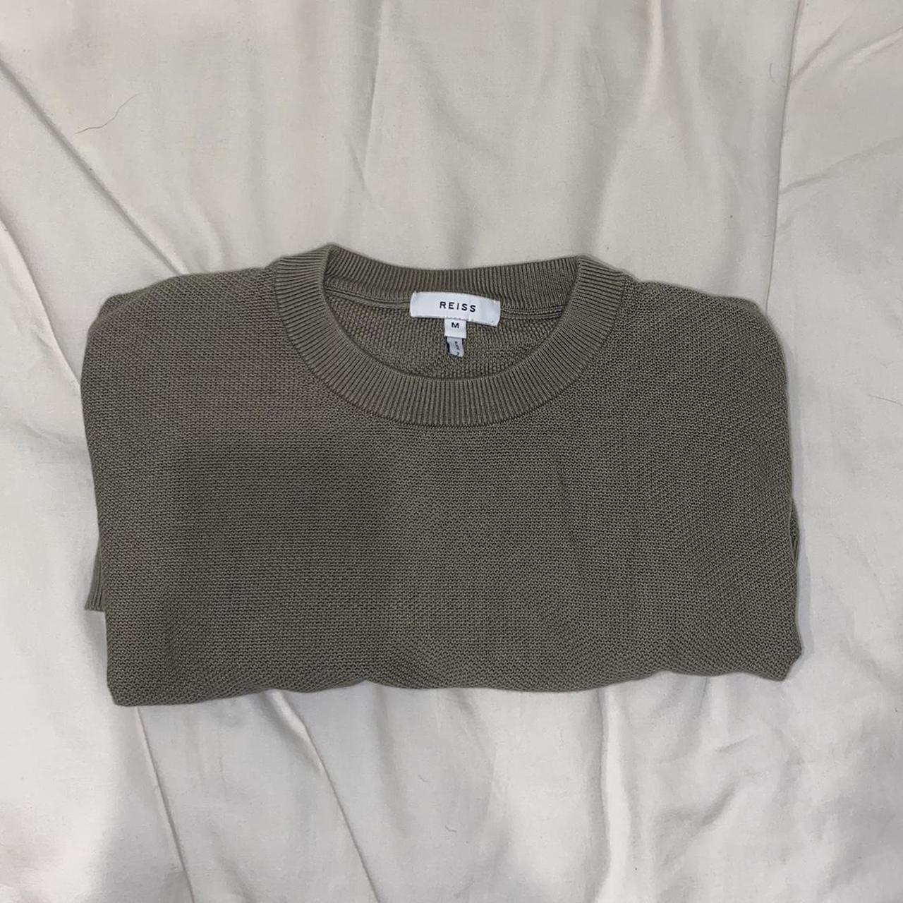 Basic sweater. Grey/green simple sweater. - Depop