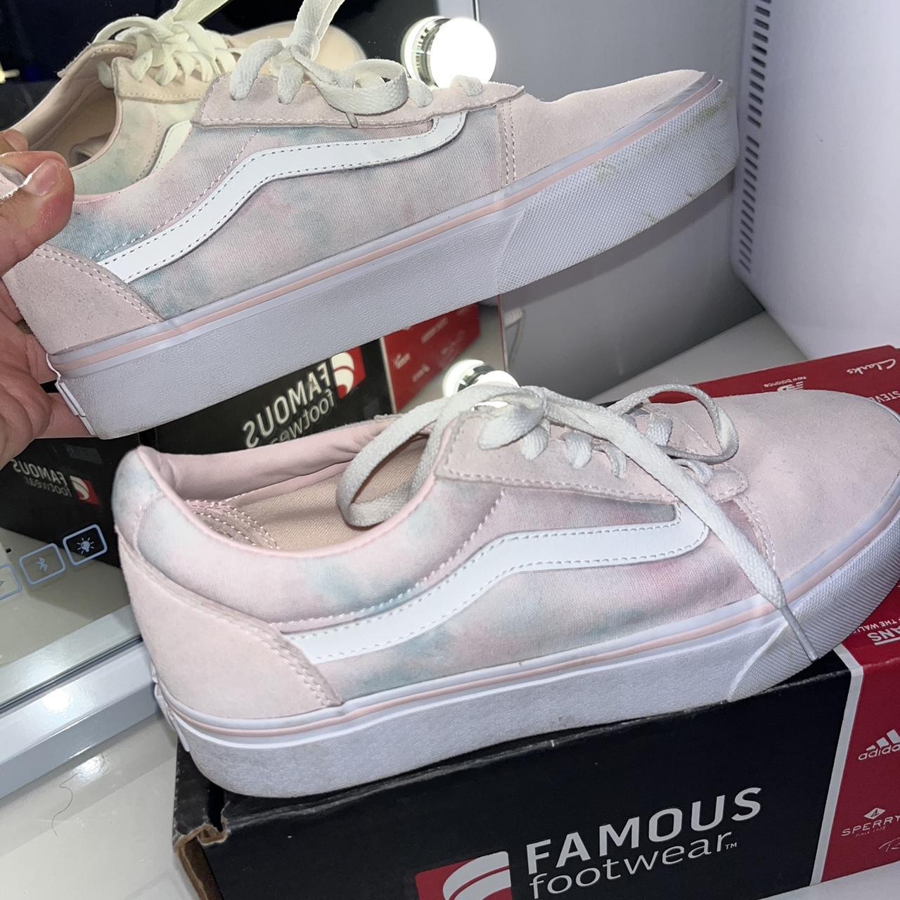 Super cute pink pastel vans! Basically brand new... - Depop