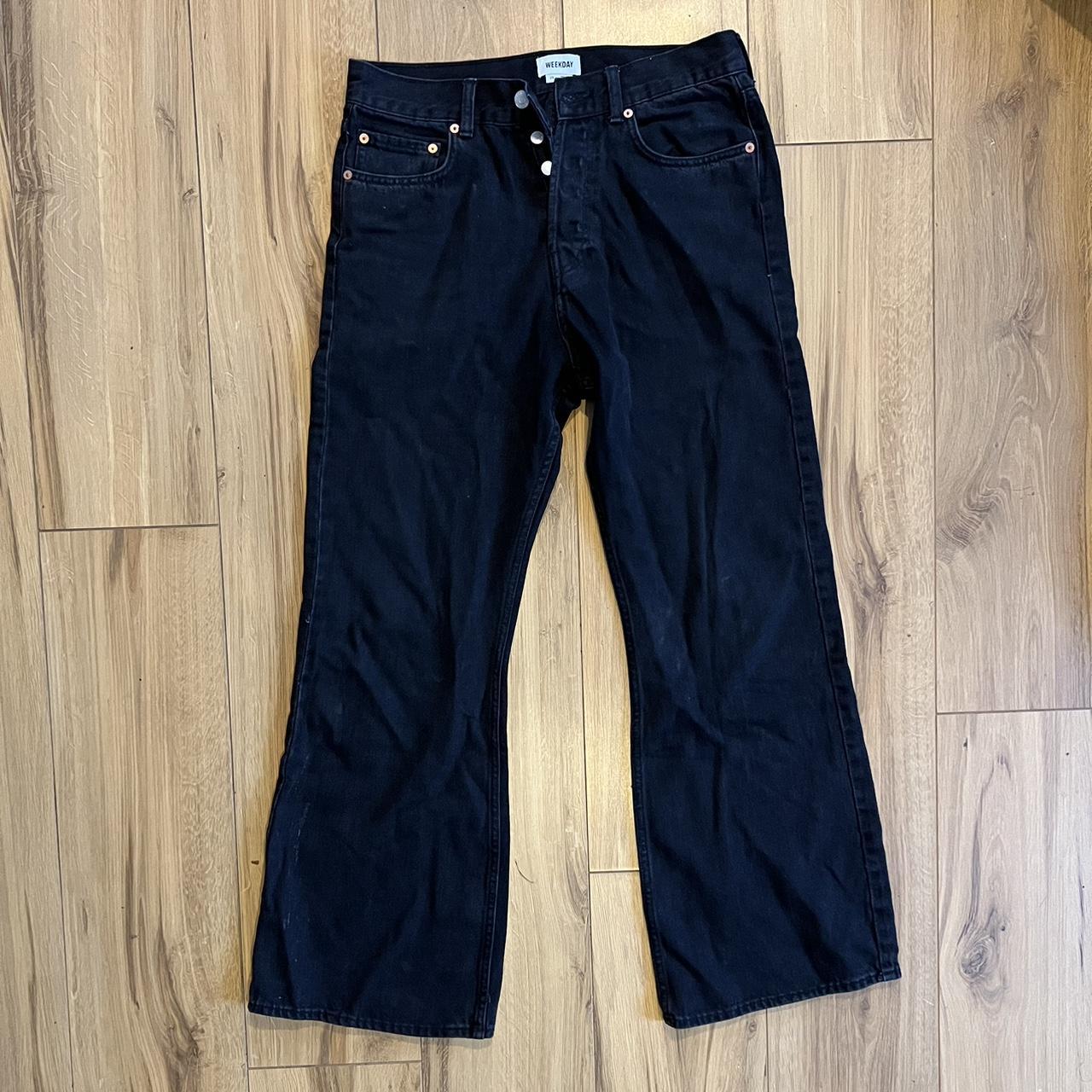 Weekday wide flare jeans - Depop