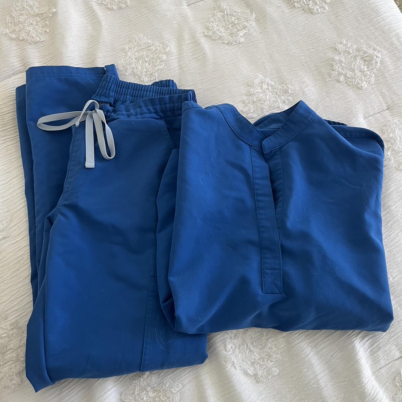Figs royal blue scrub set Rafaela top XS Yola... - Depop