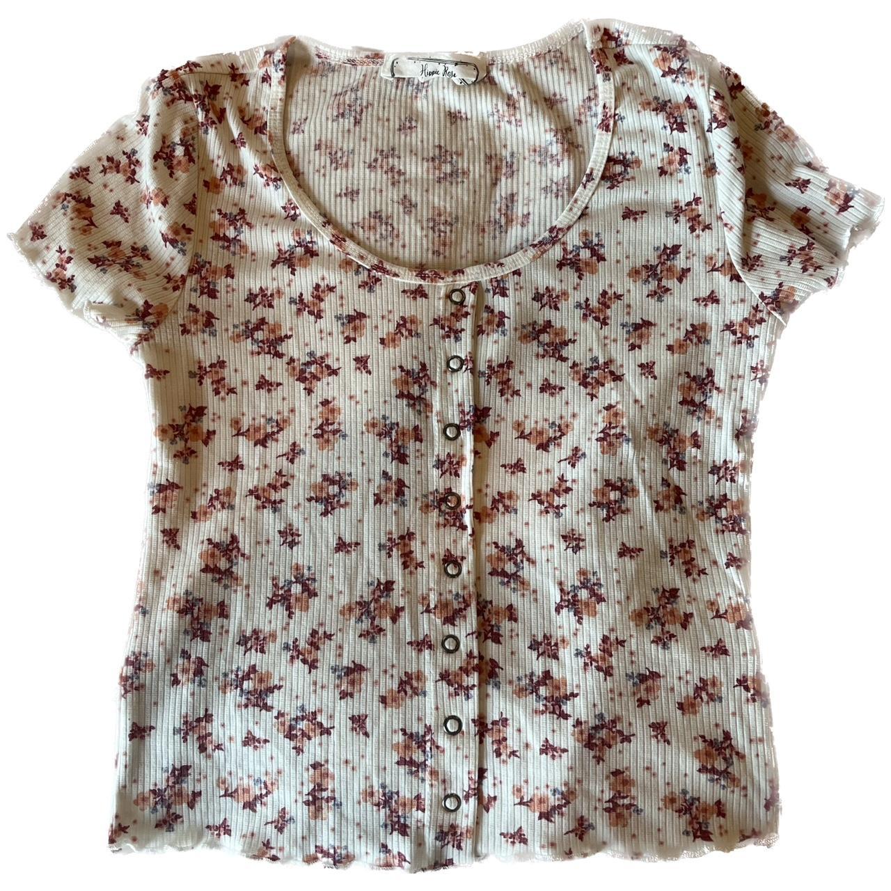 Floral Coquette Cottage Blouse ★ sizing ★ ♱ bust -... - Depop