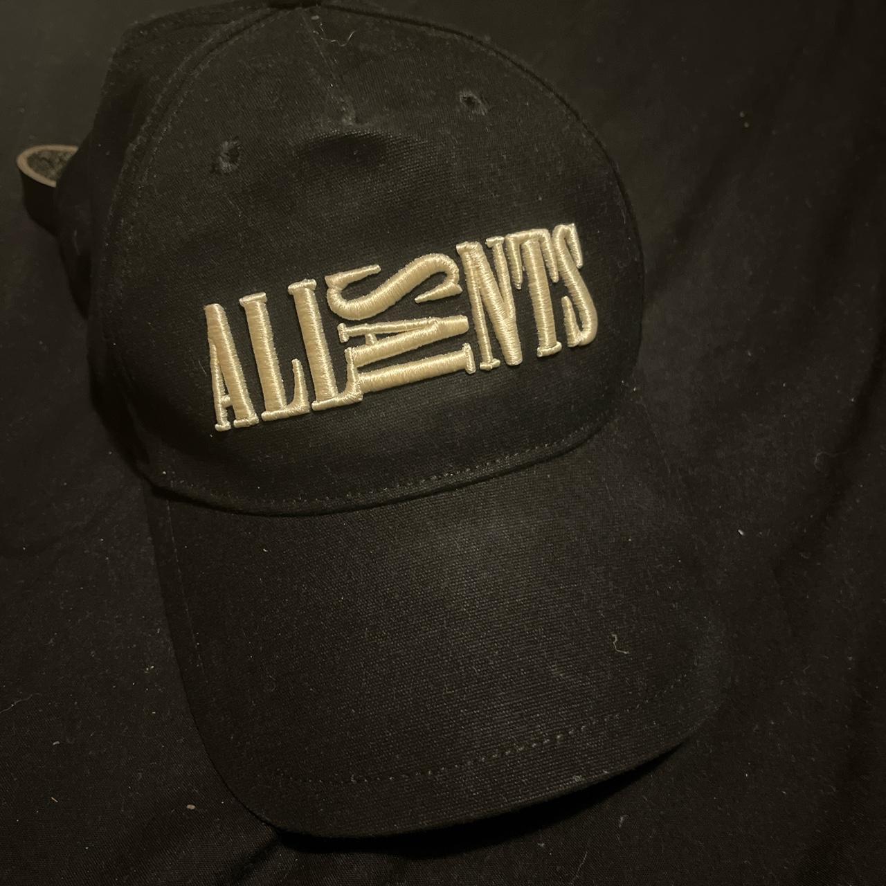 Black All Saints Cap - Depop