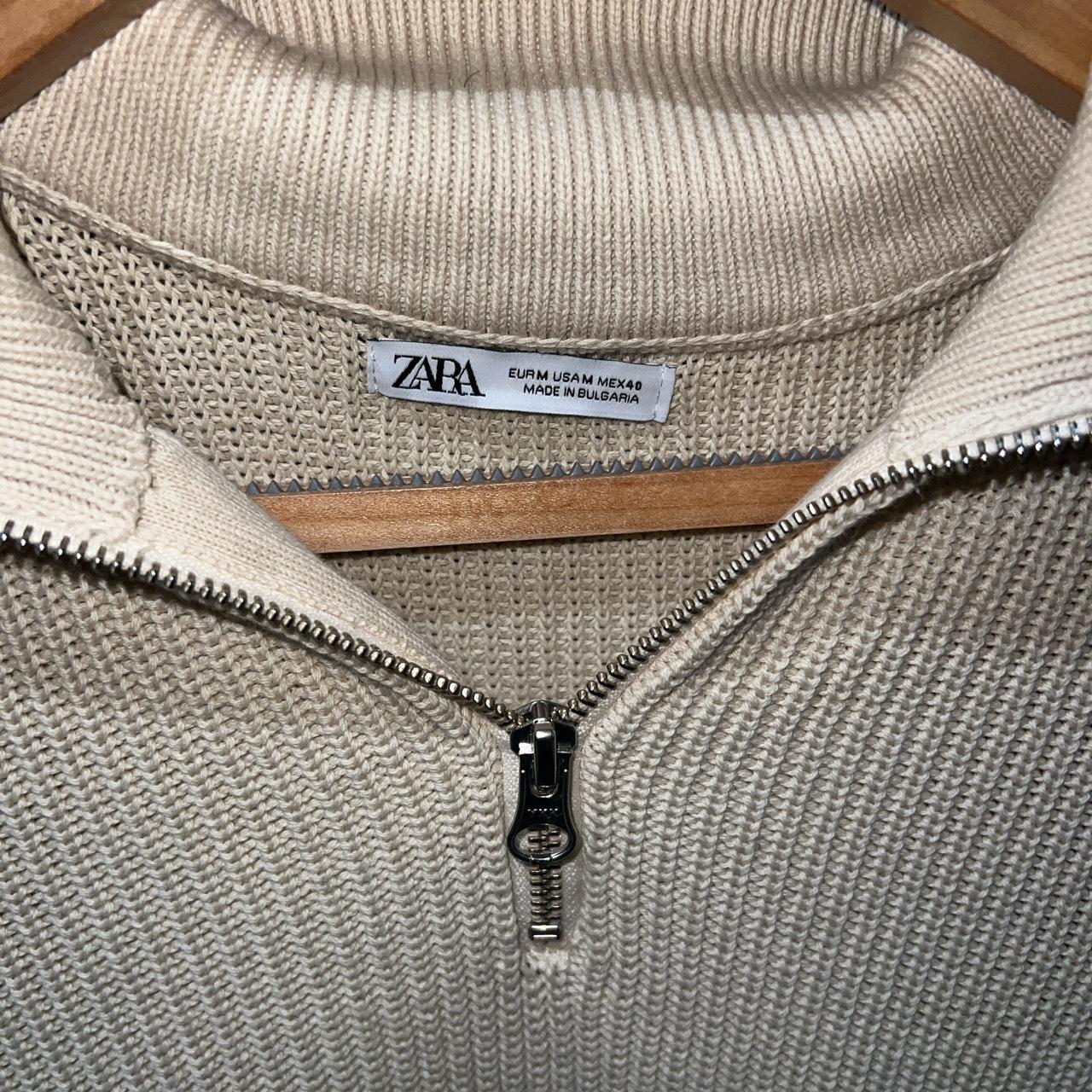 Zara quarter zip Jumper Medium Only tried on, too... - Depop