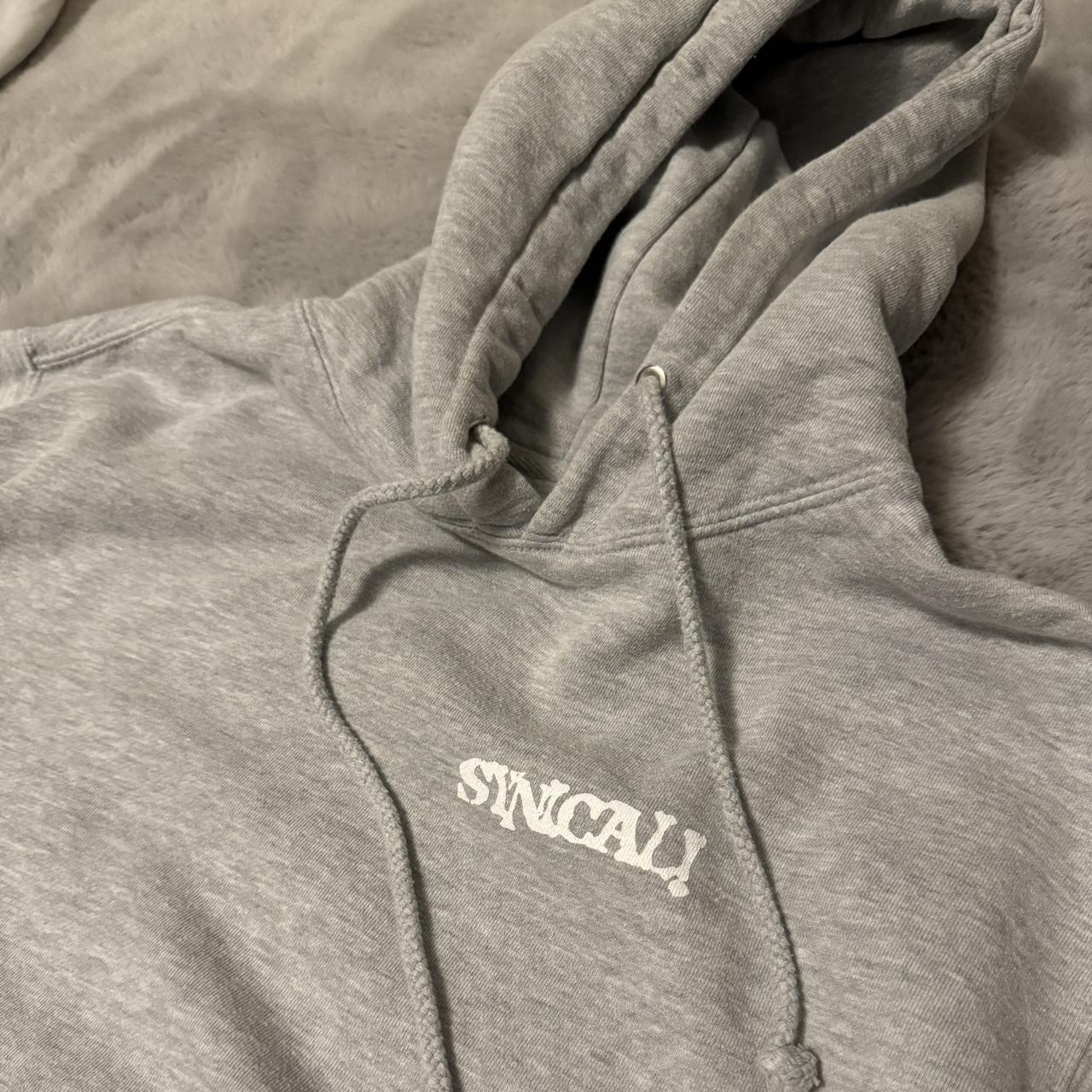 SYNICAL grey hoodie, IG brand. size Medium (5’0” for... - Depop