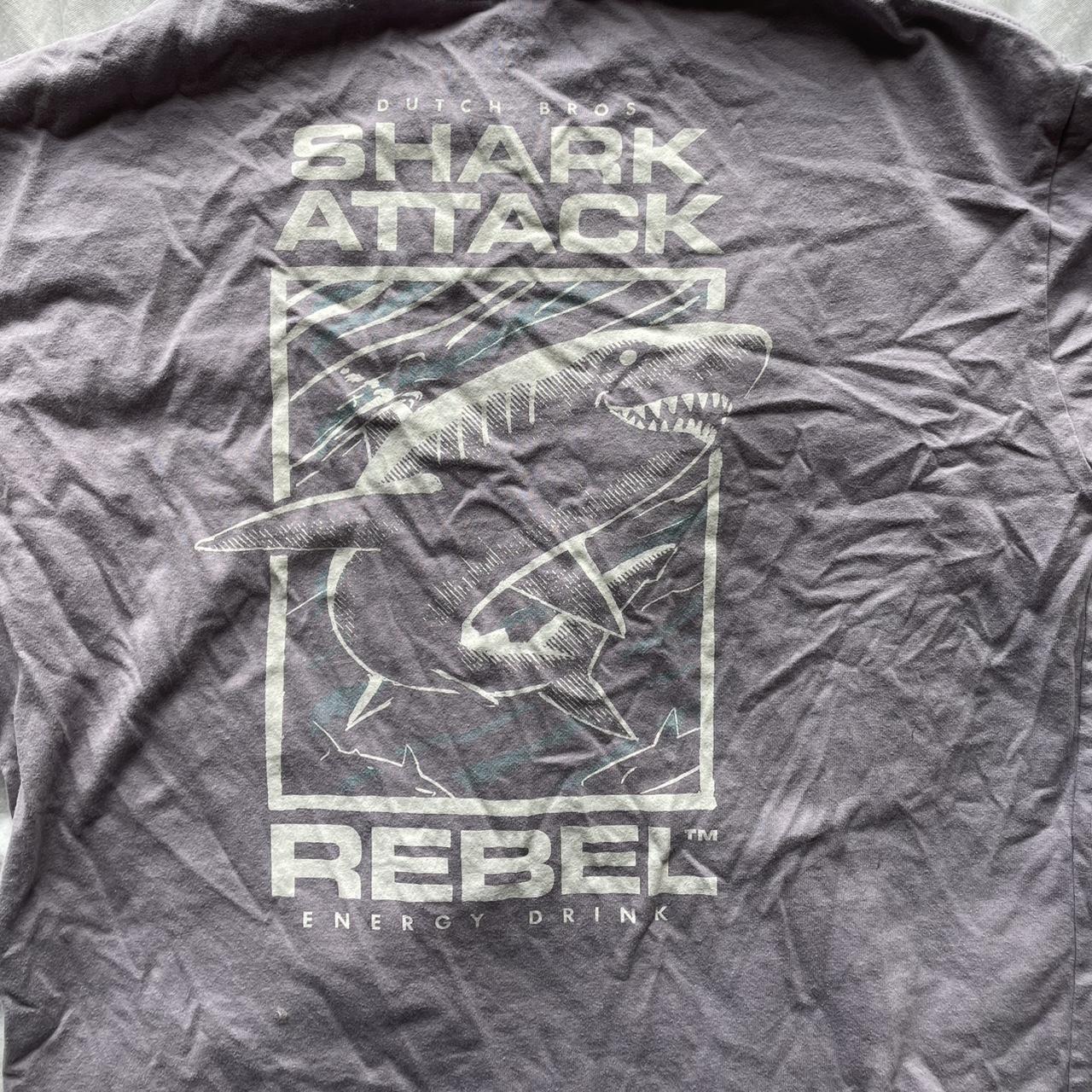 Dutch Bros shark attack tee - Depop