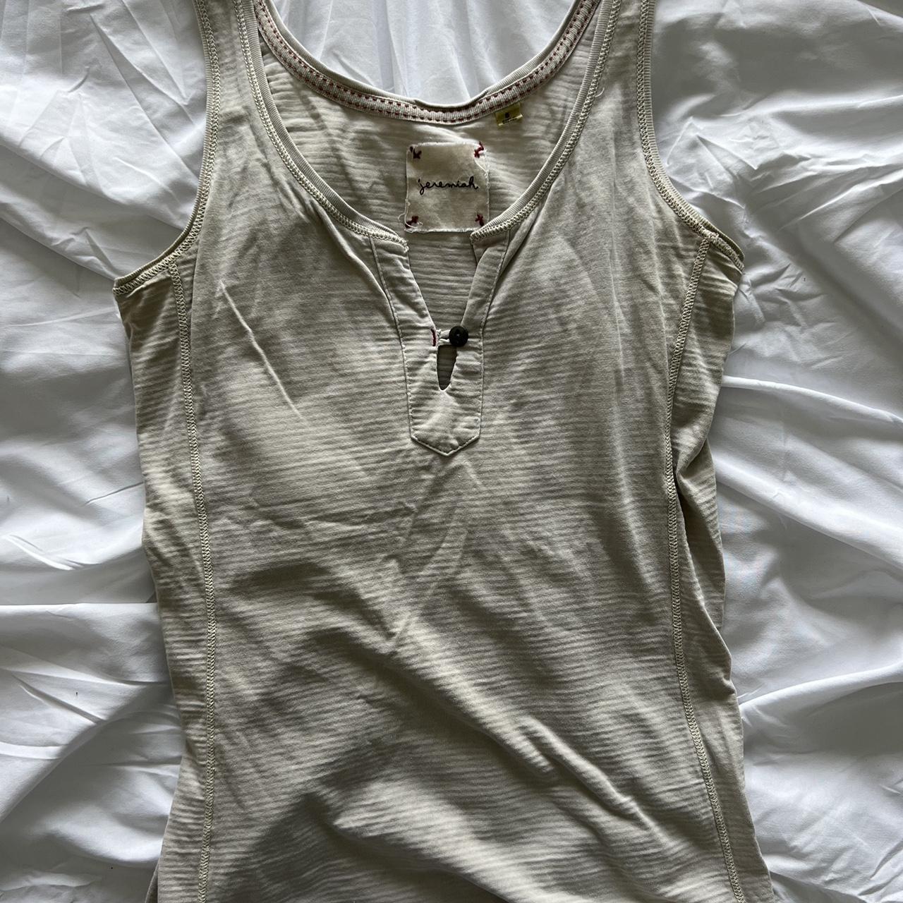 Jeremiah beige tank top - Depop