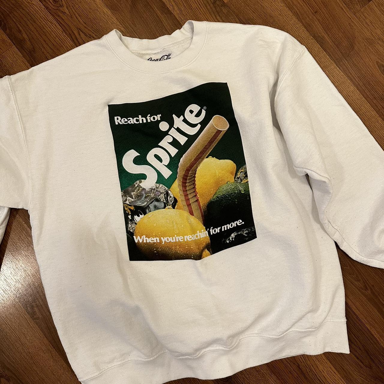 Sprite Coca-Cola Sweatshirt size large - Depop
