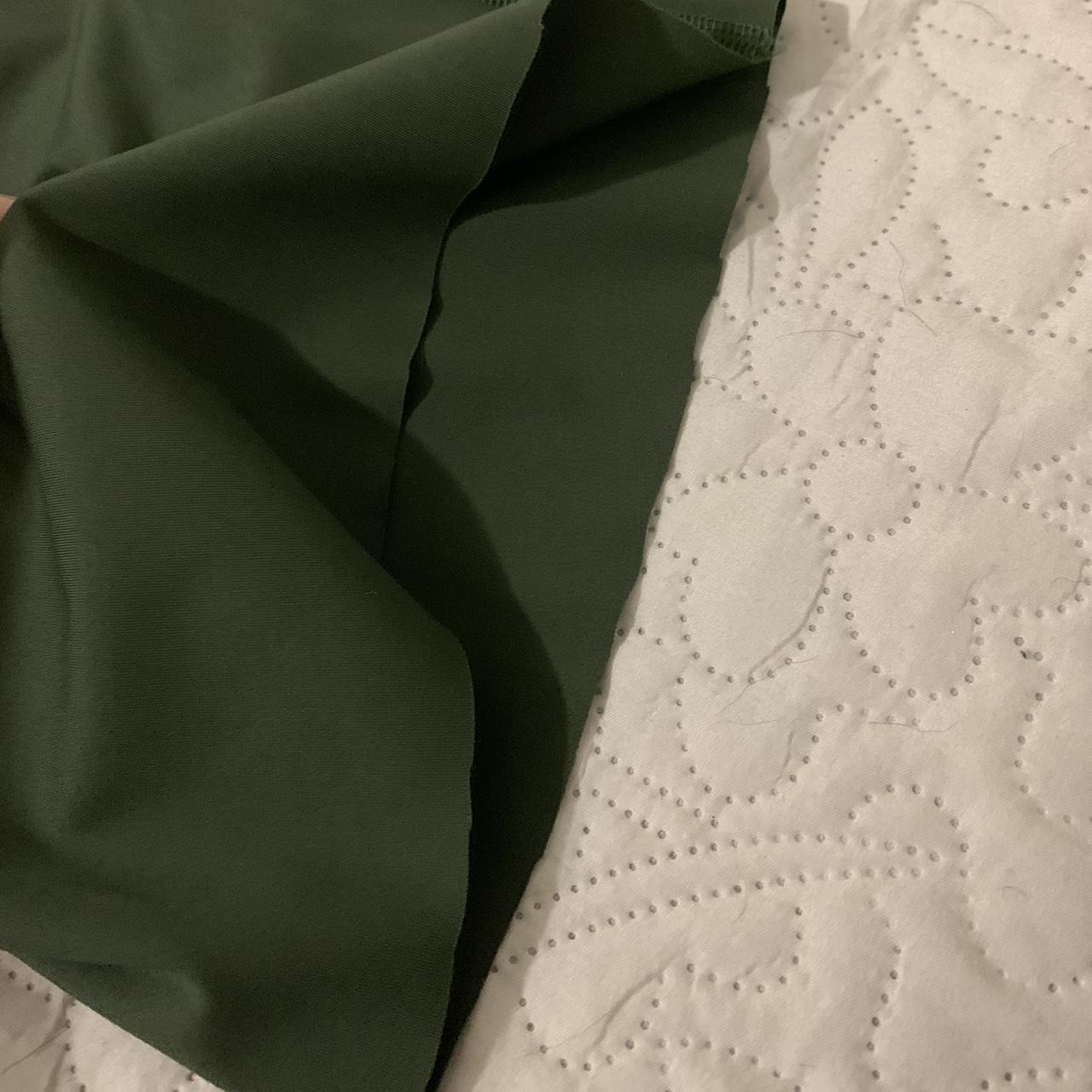 Gymshark flare leggings in olive green - size M -... - Depop